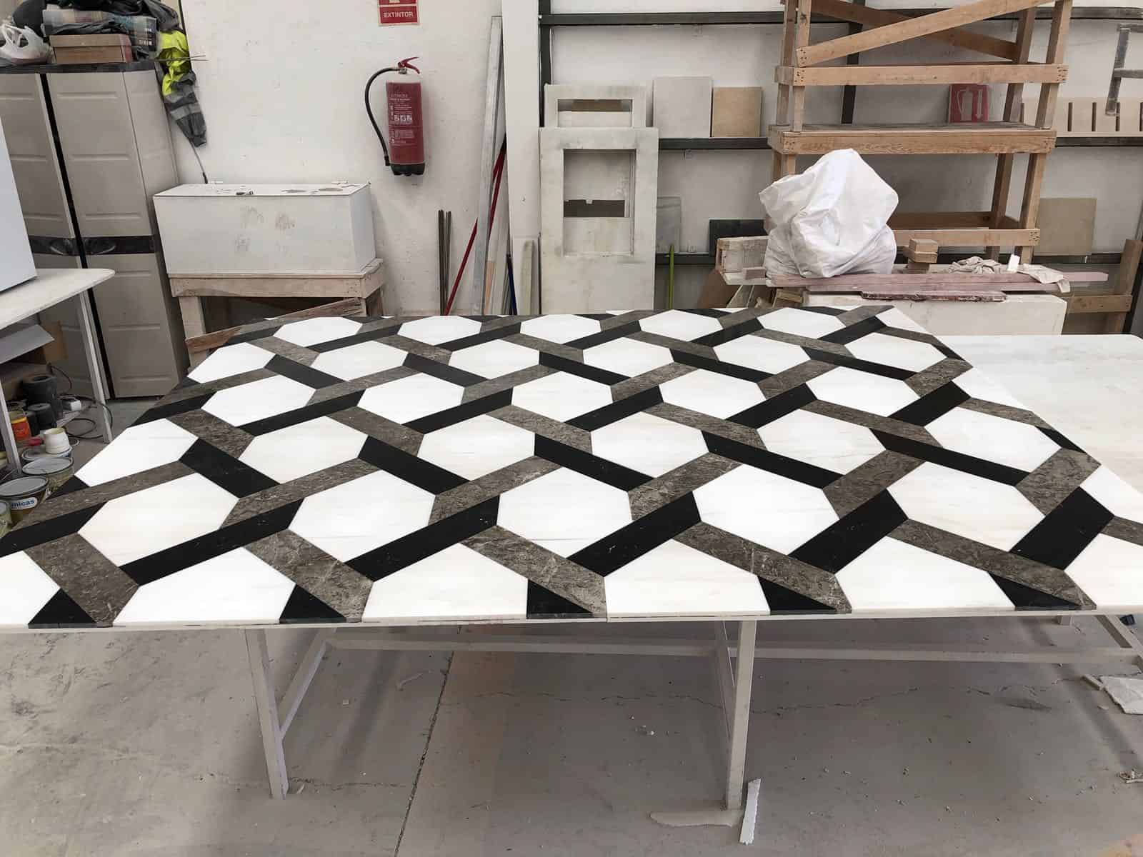 Waterjet Cut Dry lay - Natural Stone Installers